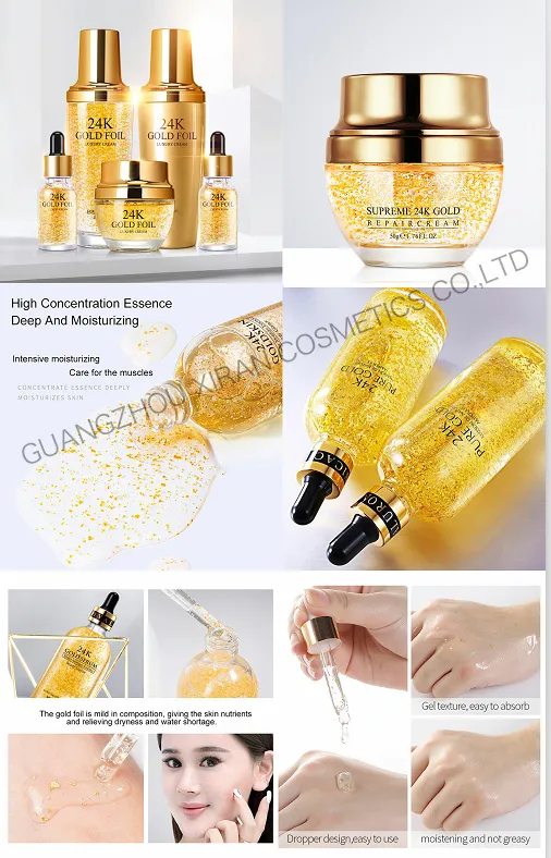 ¿Qué hace el suero facial de oro de 24k por la piel?