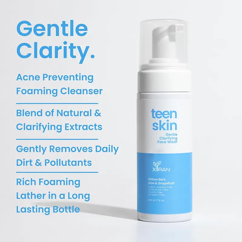 Private Label Natural Gentle Teen Facial Cleanser Oil Free Aloe Skin ...